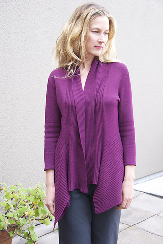 Ravelry: Slanted Rib Jacket pattern by Nancy Roberts