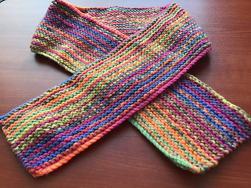 Ravelry: Sideways Scrappy Scarf pattern by marianna mel