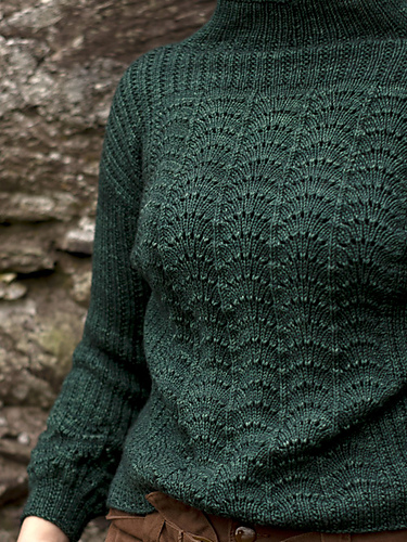 Ravelry: Fan Stitch Sweater pattern by Nadya Stallings