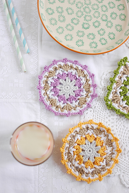 Ravelry: Lacy crochet coasters pattern by Natasja King