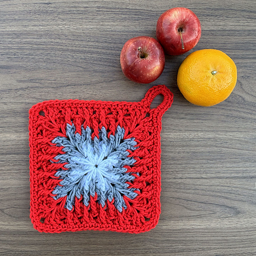 Ravelry: Granny Mosaic Potholders pattern by Natalie Lviv