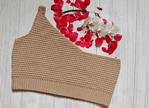 Ravelry: Crochet top "Lemon caramel" pattern by Natalia Iakovleva