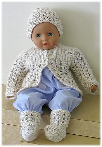 Ravelry: Lace Baby Set pattern by Nazanin S. Fard