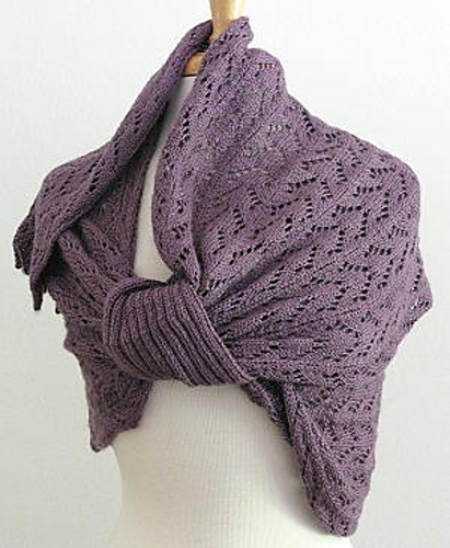 Ravelry: Fuchsia Keyhole Wrap pattern by Nazanin S. Fard