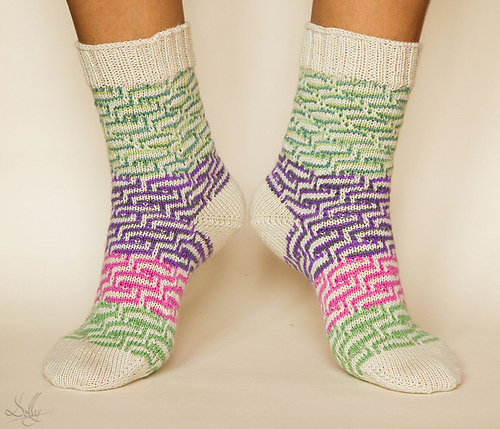 Ravelry: Climbing Stairs Socks pattern by Dolly Laishram Bhardwaj