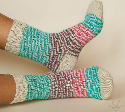 Ravelry: Climbing Stairs Socks pattern by Dolly Laishram Bhardwaj