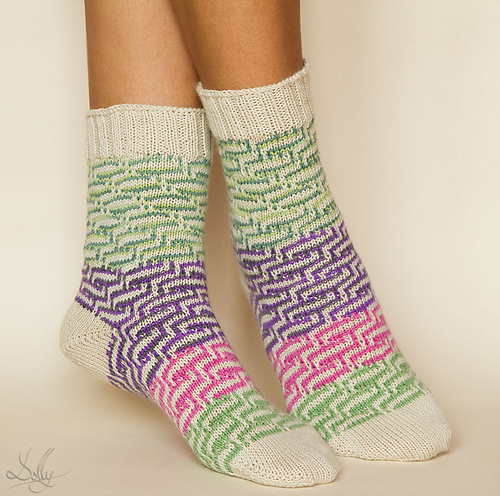 Ravelry: Climbing Stairs Socks pattern by Dolly Laishram Bhardwaj