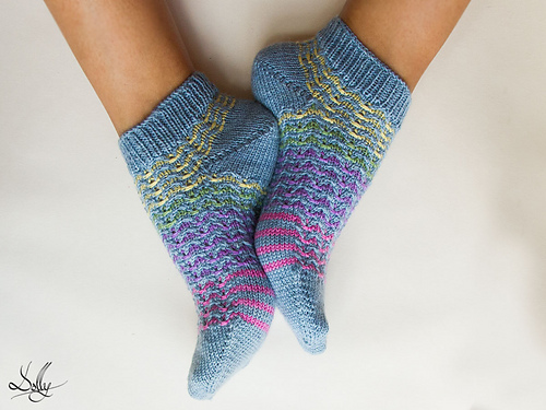 Ravelry: Mountain Drops Sock pattern by Dolly Laishram Bhardwaj