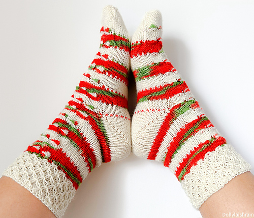 Ravelry: Strings of Flower Socks pattern by Dolly Laishram Bhardwaj