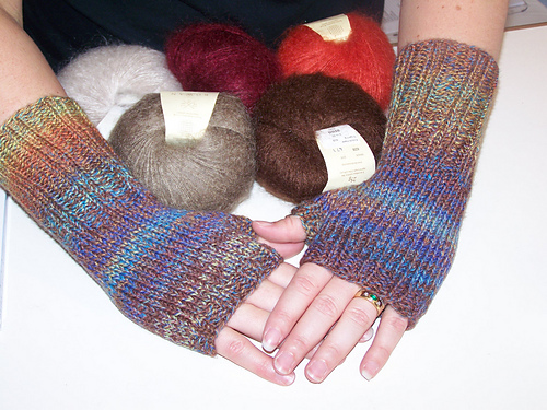 Ravelry: Fingerless Sock Mittens pattern by Helen Bingham