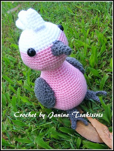 Ravelry: Amigurumi Galah pattern by Janine Tsakisiris