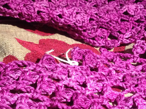 Ravelry: Spiral Shoulder Poncho pattern by Jane Brooker