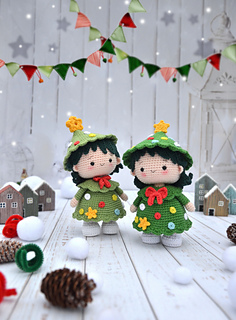 Ravelry: Little Christmas doll pattern by Nelly Shkuro
