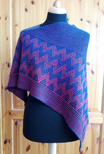 Ravelry: Bilum Zigzag Shawl pattern by Nikolett Corley Designs