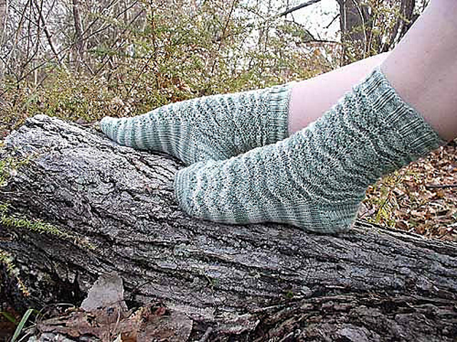 Ravelry: Pond Ice Socks pattern by Meg Croft Designs