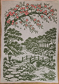 Ravelry: Japanese Garden mosaic blanket pattern by Carri Carey