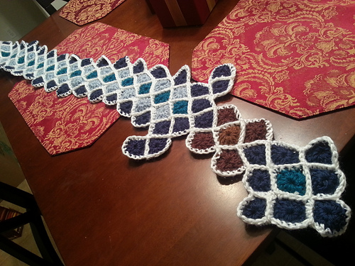 Ravelry: Minecraft Diamond Sword Scarf pattern by Kate Huffer