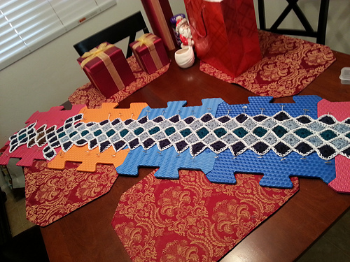 Ravelry: Minecraft Diamond Sword Scarf pattern by Kate Huffer