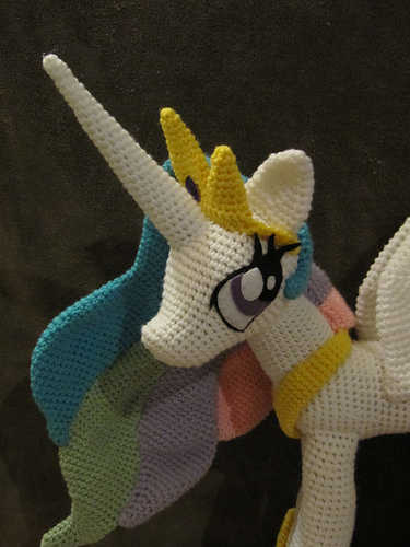 Ravelry: Princess Celestia from My Little Pony pattern by The Nerdy Knitter