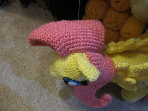 Ravelry: Fluttershy from My Little Pony pattern by The Nerdy Knitter