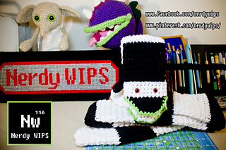 Ravelry: Beetlejuice Scarf and Hoodie pattern by Nerdy WIPS