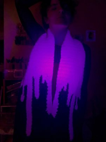 Ravelry: Blood Drip Scarf pattern by Nessas Knots