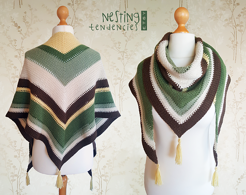 Ravelry: Coffee Shop AU Shawl pattern by Nesting Tendencies
