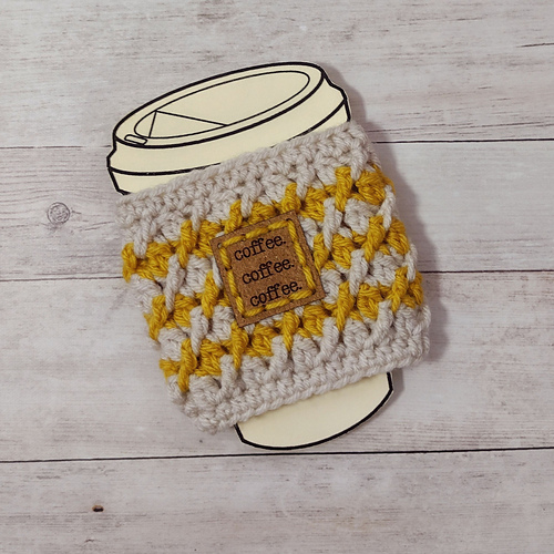 Ravelry: Texture Swirl Cup Cozy pattern by Kimberly Santos