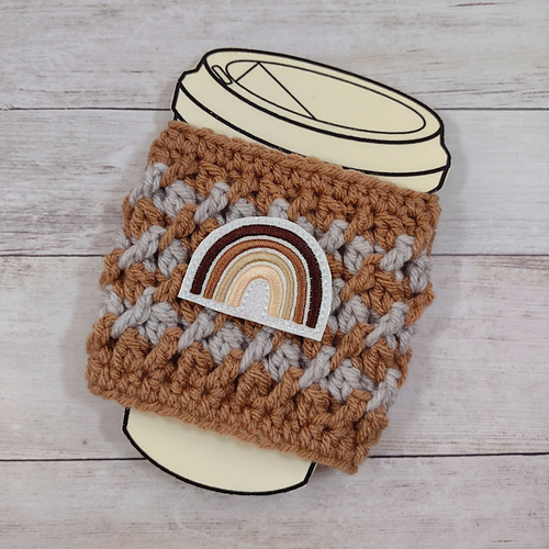 Ravelry: Texture Swirl Cup Cozy pattern by Kimberly Santos