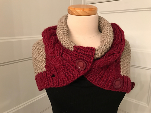 Ravelry: Super Moon Cowl / Snood Super Lune pattern by Ursalia Fibres ...