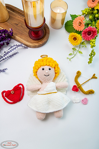 Ravelry: Cupid with Backpack, Bow, Arrow pattern by Nicole Riley