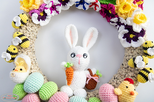 Ravelry: Spring Easter Wreath pattern by Nicole Riley