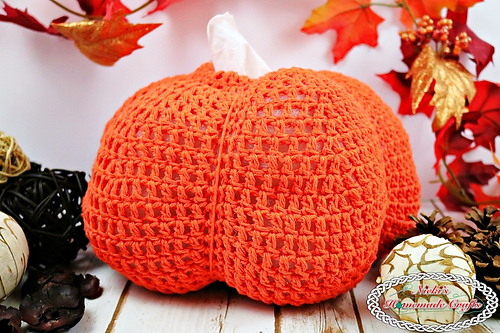 Ravelry: Pumpkin Tissue Box Cover pattern by Nicole Riley