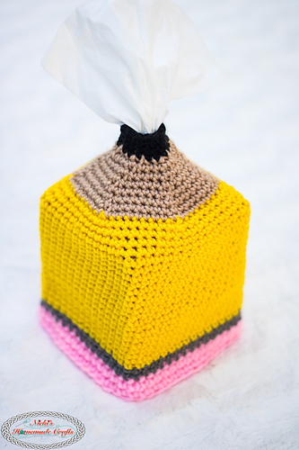 Ravelry: Pencil Tissue Box Cover pattern by Nicole Riley
