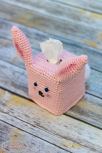 Ravelry: Bunny Tissue Box Cover pattern by Nicole Riley