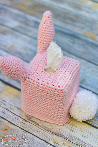 Ravelry: Bunny Tissue Box Cover pattern by Nicole Riley