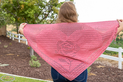 Ravelry: Rose Filet Crochet Shawl pattern by Nicole Riley