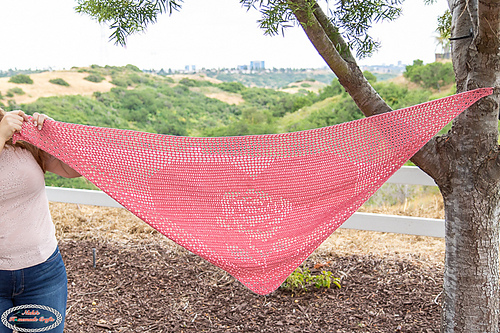 Ravelry: Rose Filet Crochet Shawl pattern by Nicole Riley