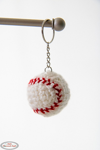 Ravelry: Baseball Keychain pattern by Nicole Riley