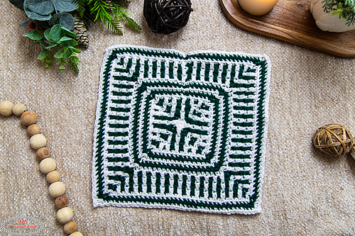 Ravelry: Striped Mosaic Crochet Square pattern by Nicole Riley