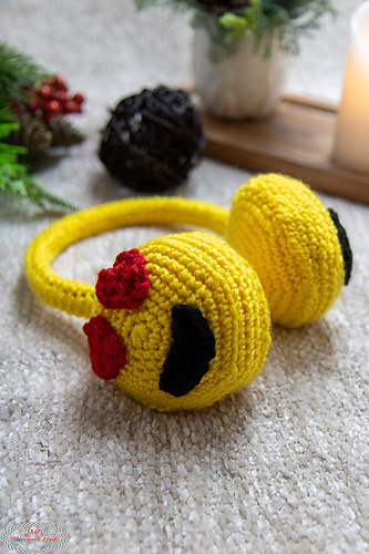 Ravelry: Emoji Earmuffs pattern by Nicole Riley