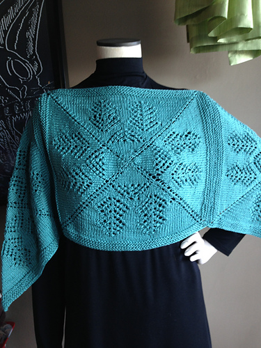 Ravelry: Lace Leaf Capelet pattern by Nicky Epstein
