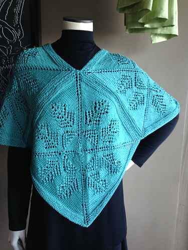 Ravelry: Lace Leaf Capelet pattern by Nicky Epstein