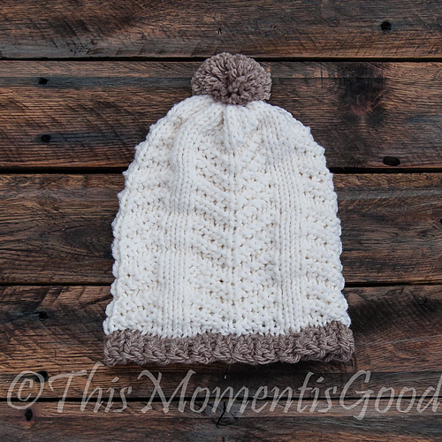 Ravelry: Broken Herringbone Hat pattern by Nicole F. Cox