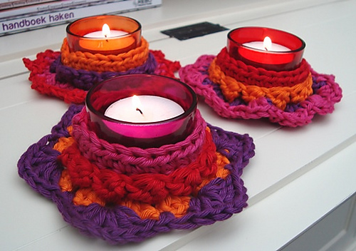 Ravelry: Crochet candle holder pattern by Nicole M