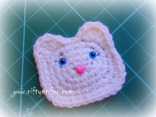 Ravelry: Kitty Cat Motif pattern by Jennifer Gregory