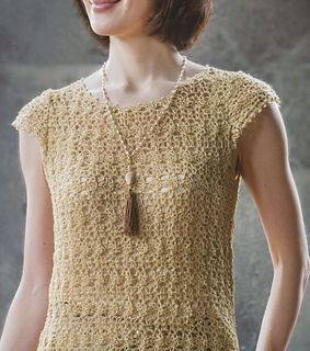 Ravelry: #01 Cap Sleeve Pullover pattern by Mayumi Kawai (河合真弓)