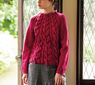 Ravelry: p.37 Twisted Cable Pullover pattern by Jun Shibata（柴田淳）