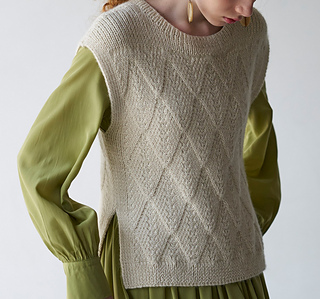Ravelry: #15 Diamond Pattern Vest pattern by Puppy (Daidoh ...