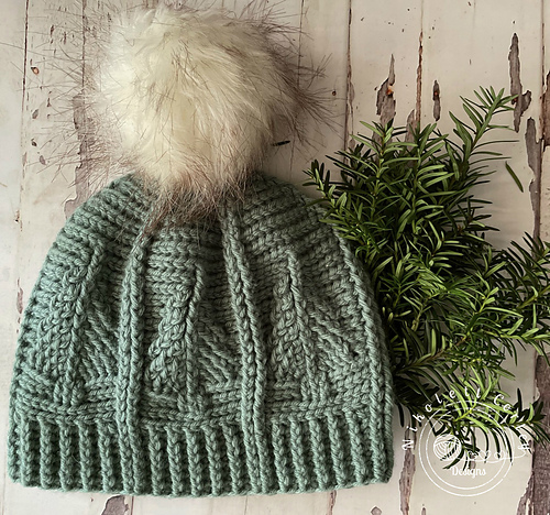 Ravelry: Pine Forest Beanie pattern by Nikolett Corley Designs